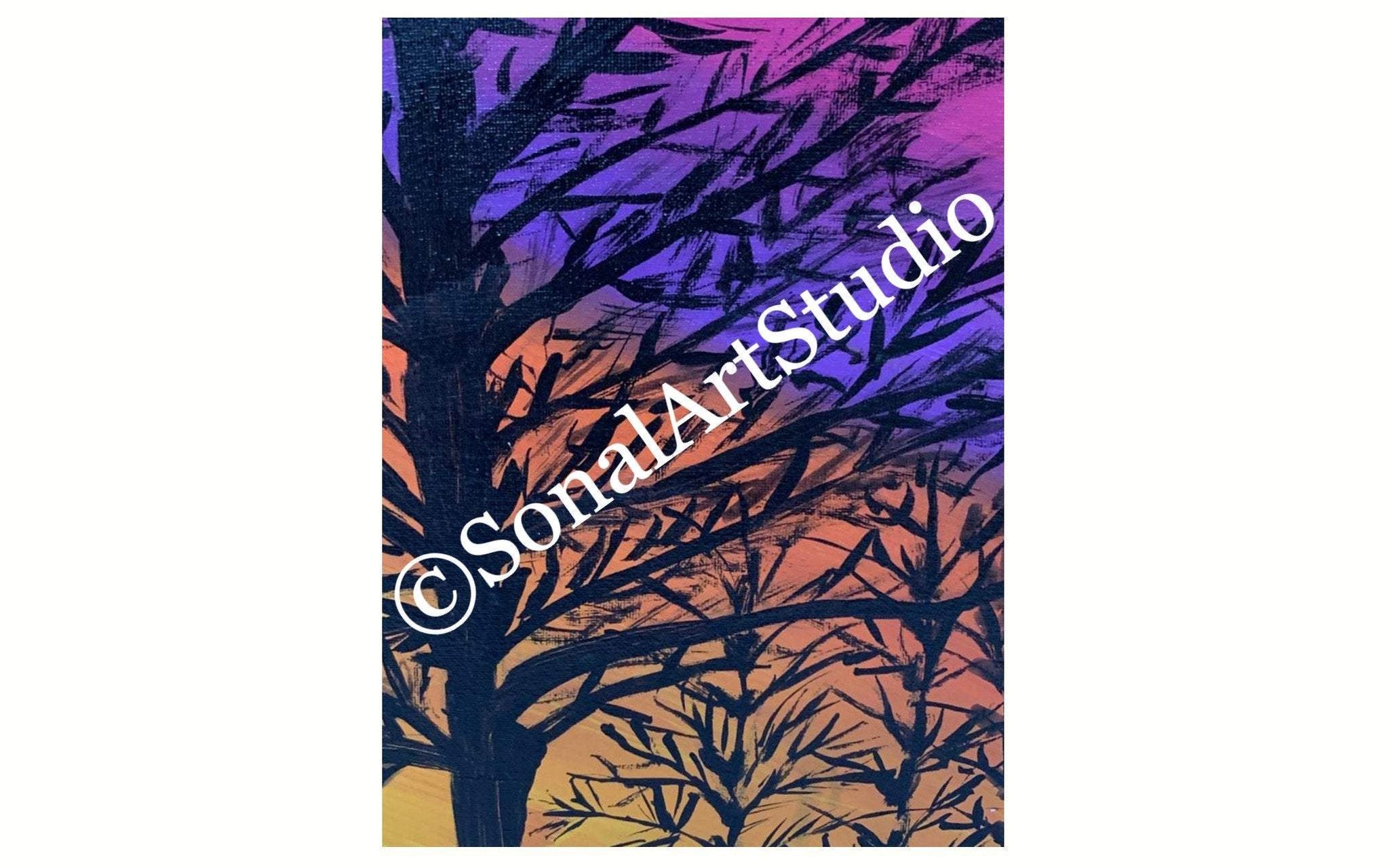 Sunset Shadows - SonalArtStudio